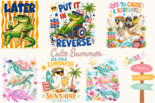 Cute Summer Sublimation Bundle PNG Graphic by temsey · Creative Fabrica