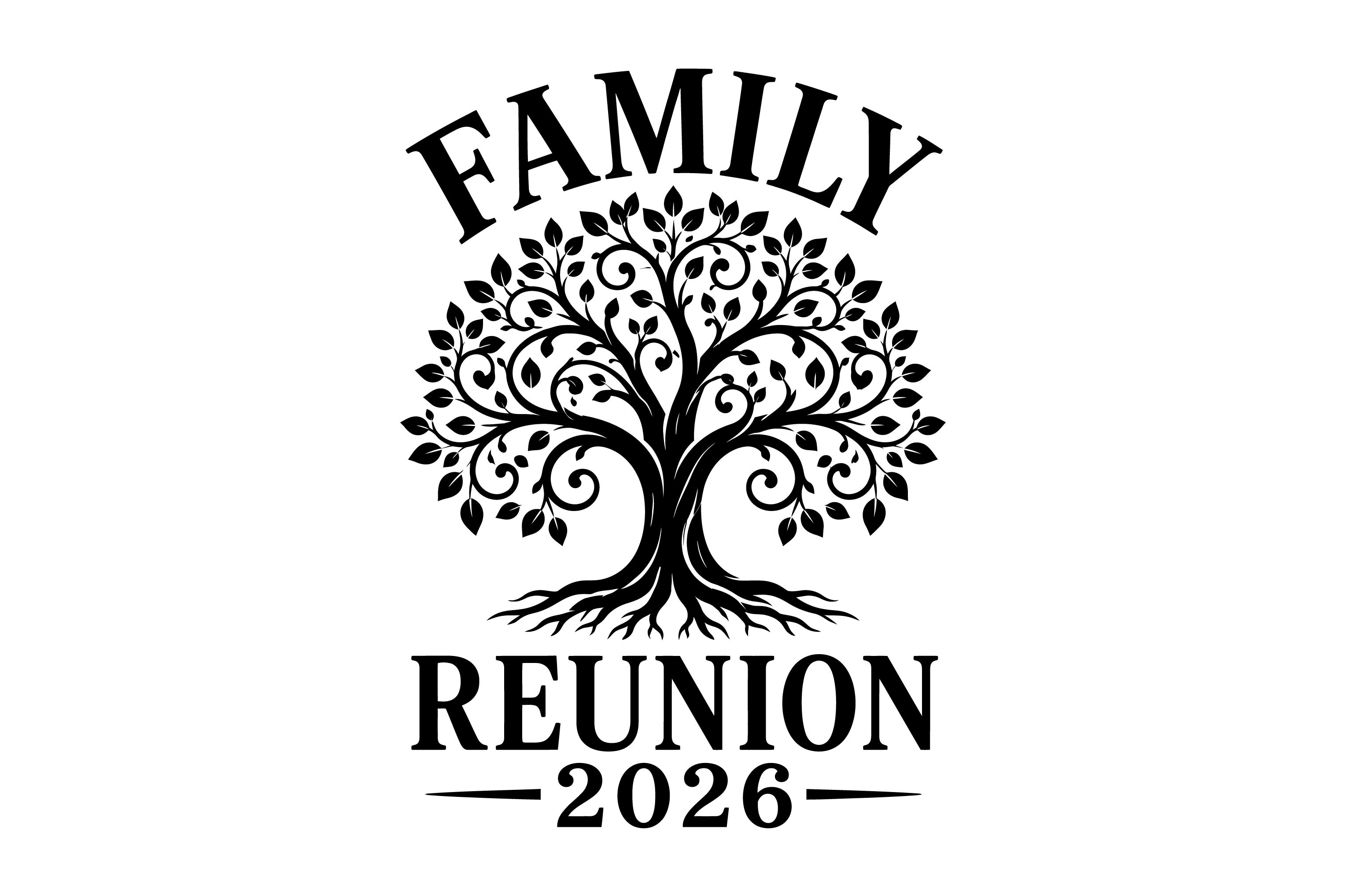 Family Reunion 2026 Tree SVG Graphic by sr_sohag · Creative Fabrica