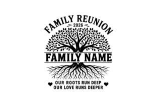 Family Reunion Tree SVG Design Graphic by sr_sohag · Creative Fabrica