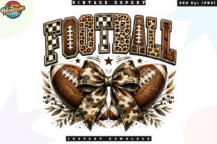 Football Leopard Print Fall Sports PNG Graphic by Vintage Expert ...