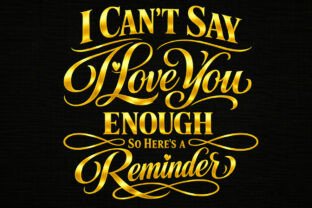 Gold Love Reminder Quote PNG Graphic by TrendyCreative · Creative Fabrica