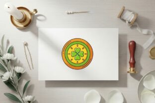 Green Clover in Golden Coin Vector Art Graphic by designcrafts ...