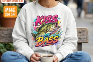 Kiss My Bass Funny Fishing PNG Design Graphic by BDdesign · Creative ...