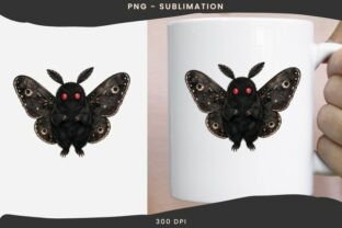 Mothman Png Design for T-shirts Graphic by Tanya Kart · Creative Fabrica