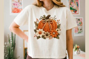 Pumpkin Flower Autumn Crochet Yarn PNG Graphic by Vintage Expert ...
