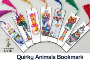 Quirky Animals Bookmark Printable Graphic by Countrygirl Lane ...