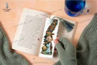 Quirky Girls Bookmark Printable Graphic by Countrygirl Lane · Creative ...
