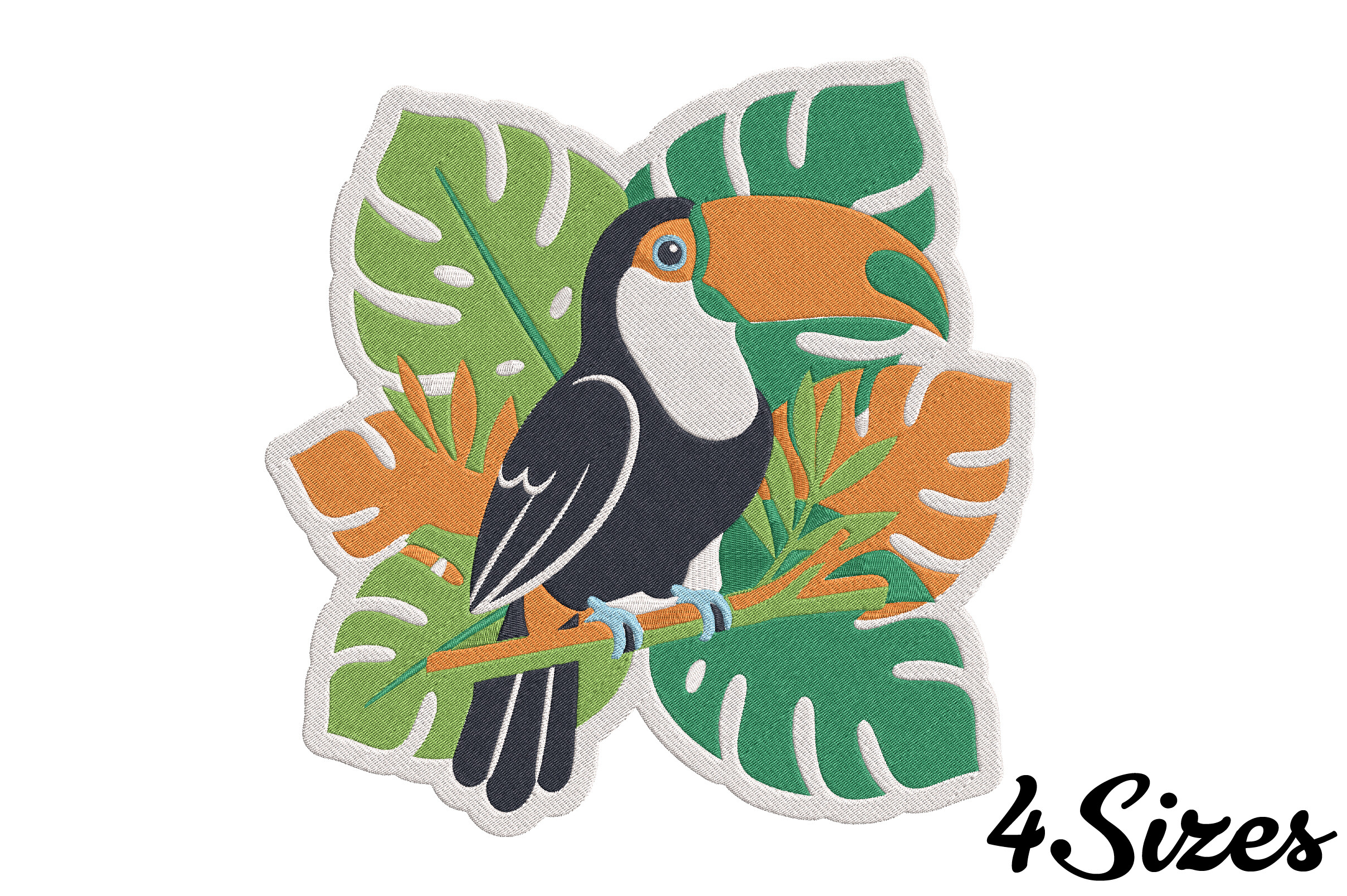 Tropical Toucan Embroidery Design · Creative Fabrica