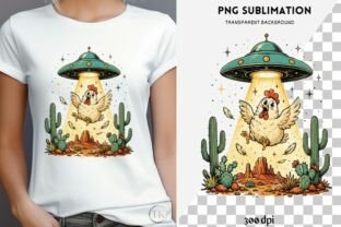 UFO Chicken Png Design for T-shirts Graphic by Tanya Kart · Creative ...