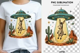 UFO Donkey Png Design for T-shirts Graphic by Tanya Kart · Creative Fabrica