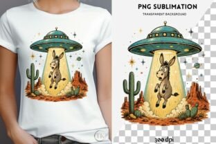 UFO Donkey Png Design for T-shirts Graphic by Tanya Kart · Creative Fabrica