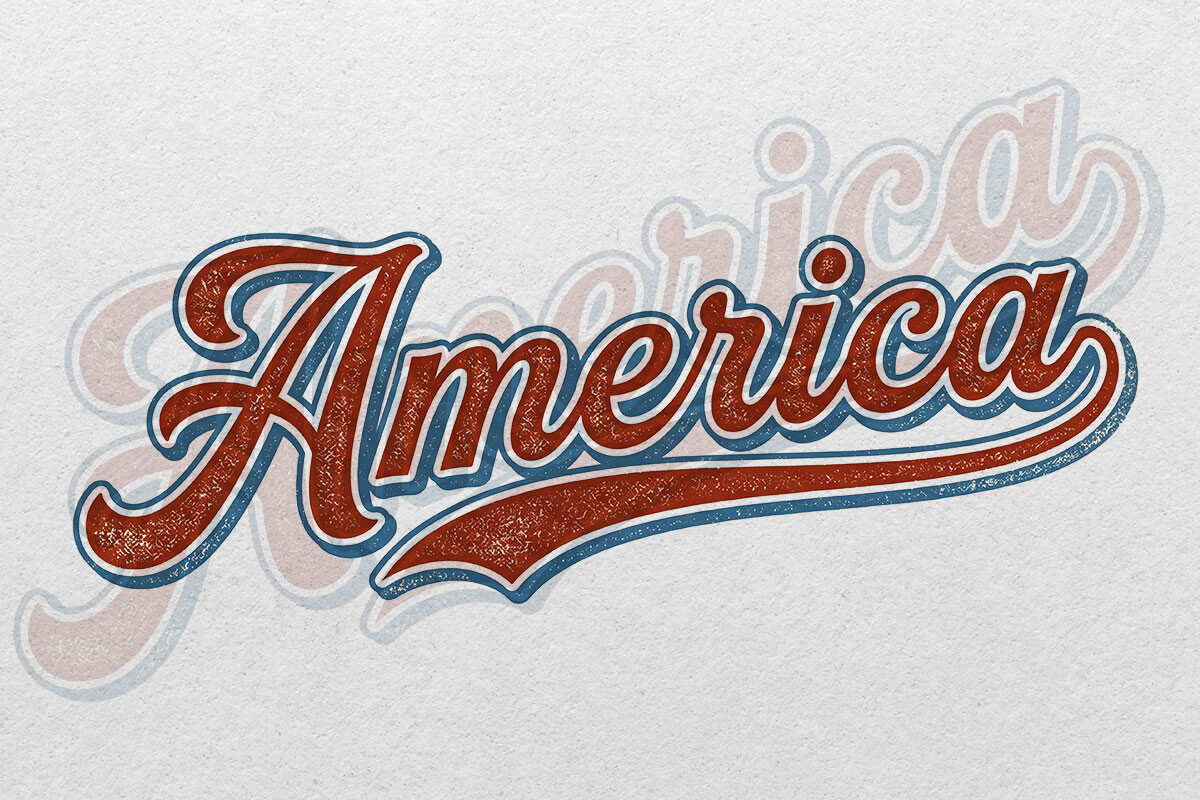 Vintage America Script Png Design Graphic by Fontora Studio · Creative ...