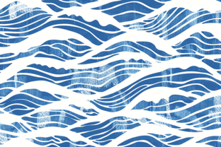 Abstract Ocean Waves Seamless Pattern Graphic by TheDesignerDesigne ...