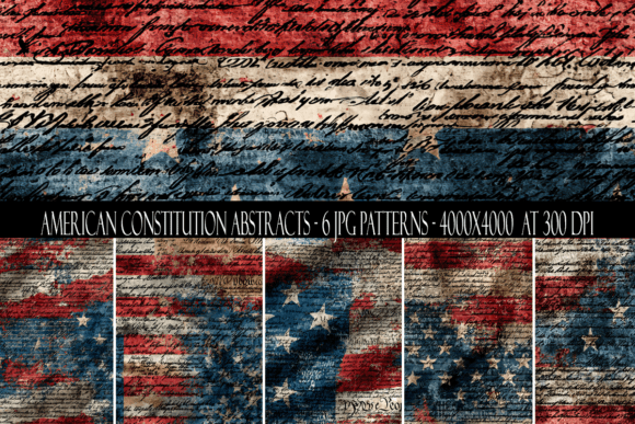 American Constitution Abstract Patterns Graphic by Digital Paper Packs ...