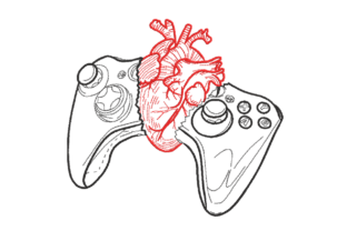 Anatomical Heart Gamer · Creative Fabrica