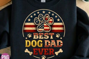 Best Dog Dad Ever American Flag PNG Graphic by COZY_OWL · Creative Fabrica