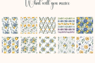 Blue Lemon Watercolor Clipart Bundle Graphic by Andreea Eremia Design ...