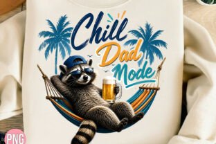 Chill Dad Mode Raccoon Beer PNG T-SHIRT Graphic by MARY CREATIONS ...