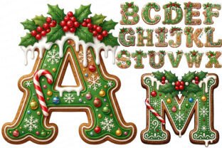 Christmas Alphabet Letters Png Bundle Graphic by TshirtMaster ...