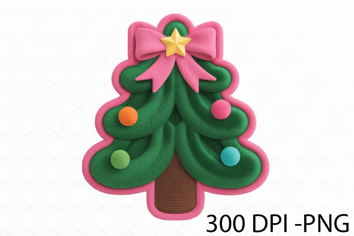 Christmas Tree Sublimation Png Design Graphic by Trendy Craft POD ...