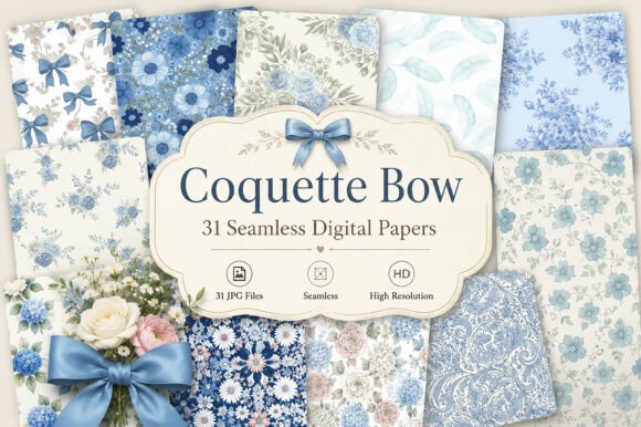 Coquette Bow Pattern Seamless Pattern Graphic by T.D. House · Creative ...