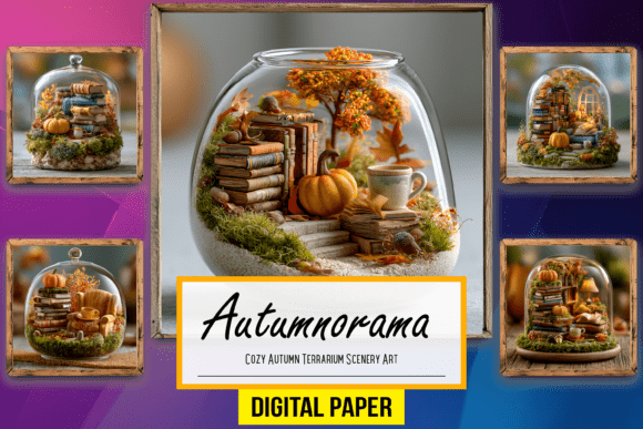Cozy Autumn Terrarium Scenery Artworks Graphic by Canvas Elegance ...