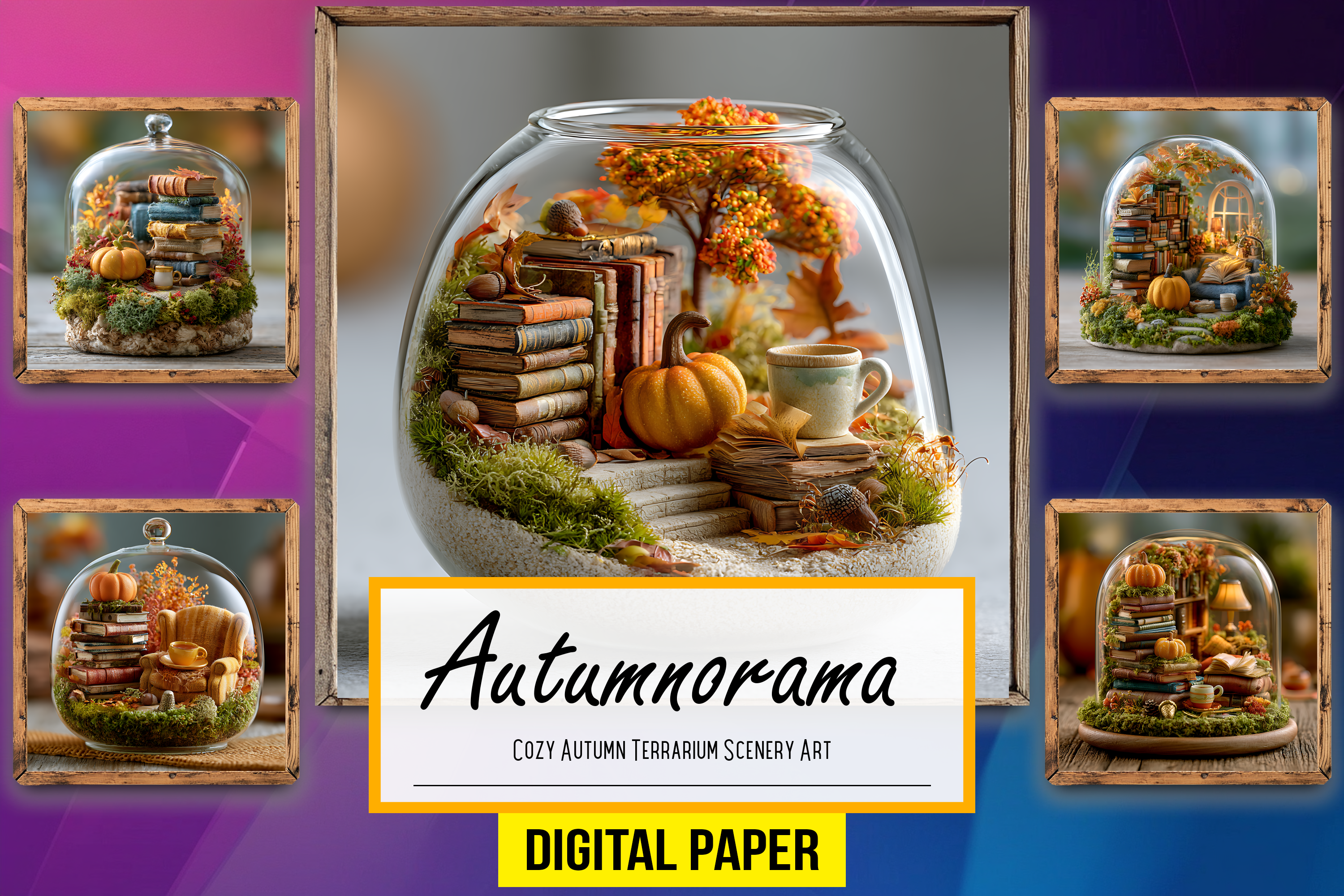 Cozy Autumn Terrarium Scenery Artworks Graphic by Canvas Elegance ...
