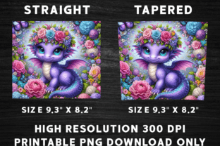 Cute Purple Dragon Tumbler Wrap PNG Graphic by ZARA STORE · Creative ...