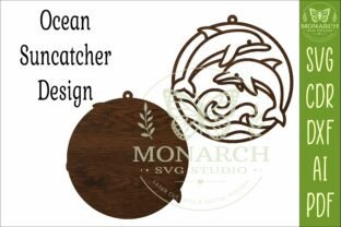 Dolphin Suncatcher SVG | Ocean Window · Creative Fabrica