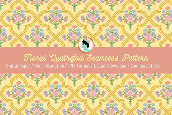 Vintage Lavender Floral Seamless Pattern Graphic by Marrie Pauza ...