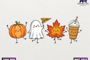 Funny Spooky Fall Friends PNG Graphic by RR Printive Studio · Creative ...
