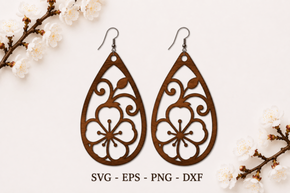 Skeleton Earrings SVG Laser Cut File · Creative Fabrica