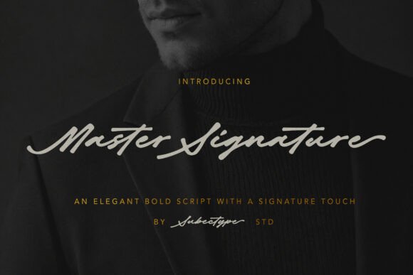 Master Signature Font by Subectype · Creative Fabrica