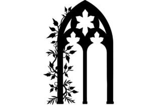 Medieval Arch Window Frames Graphic by Pro_designs · Creative Fabrica
