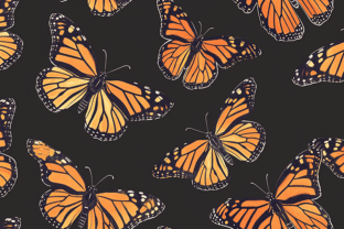 Monarch Butterfly Seamless Pattern Graphic by TheDesignerDesigne ...