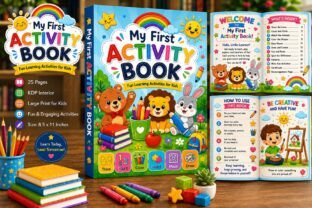 My First Activity Book Graphic by designmela01 · Creative Fabrica