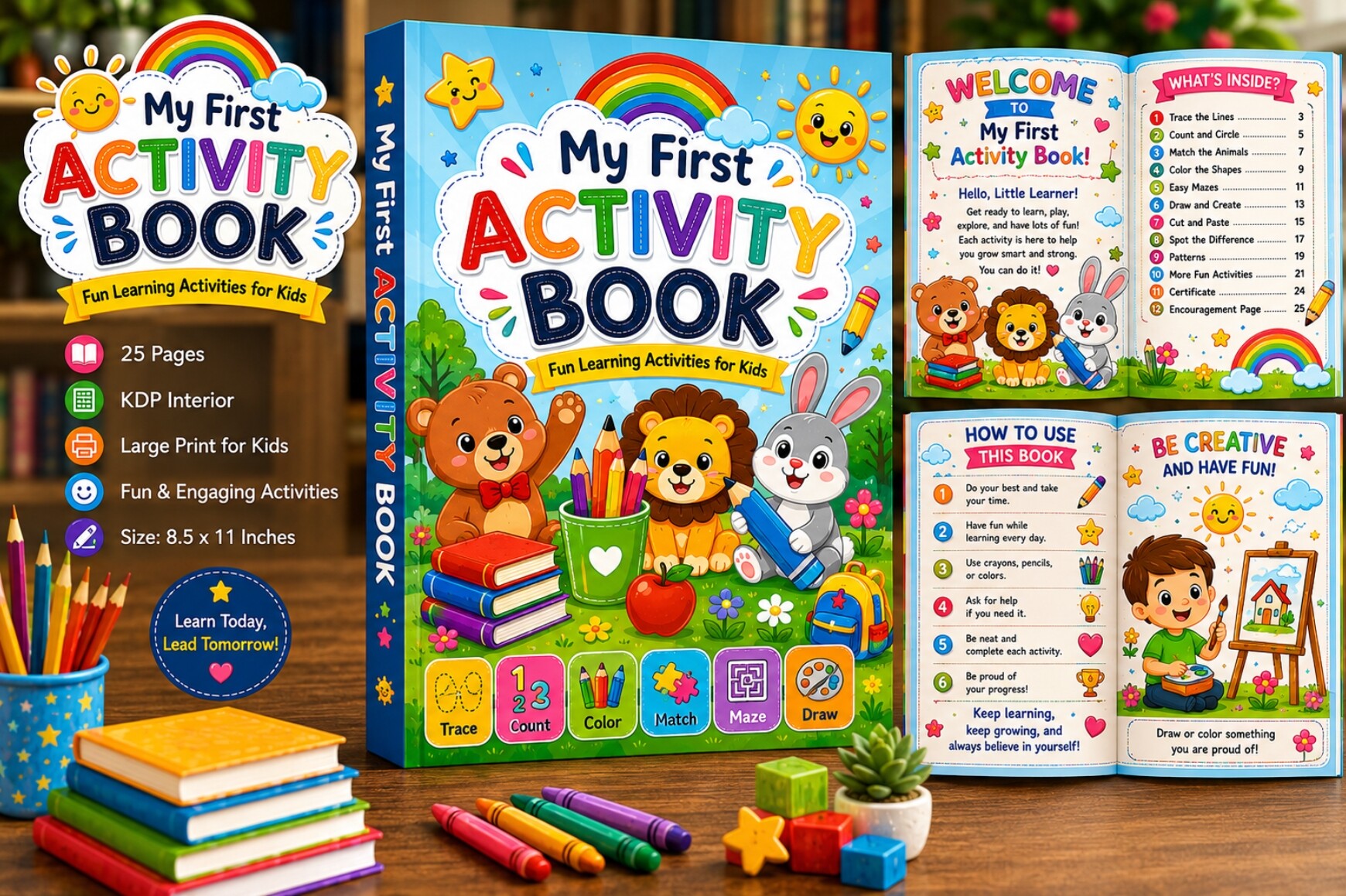 My First Activity Book Graphic by designmela01 · Creative Fabrica