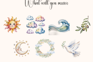 Noah's Ark Watercolor Clipart Bundle Graphic by Andreea Eremia Design ...