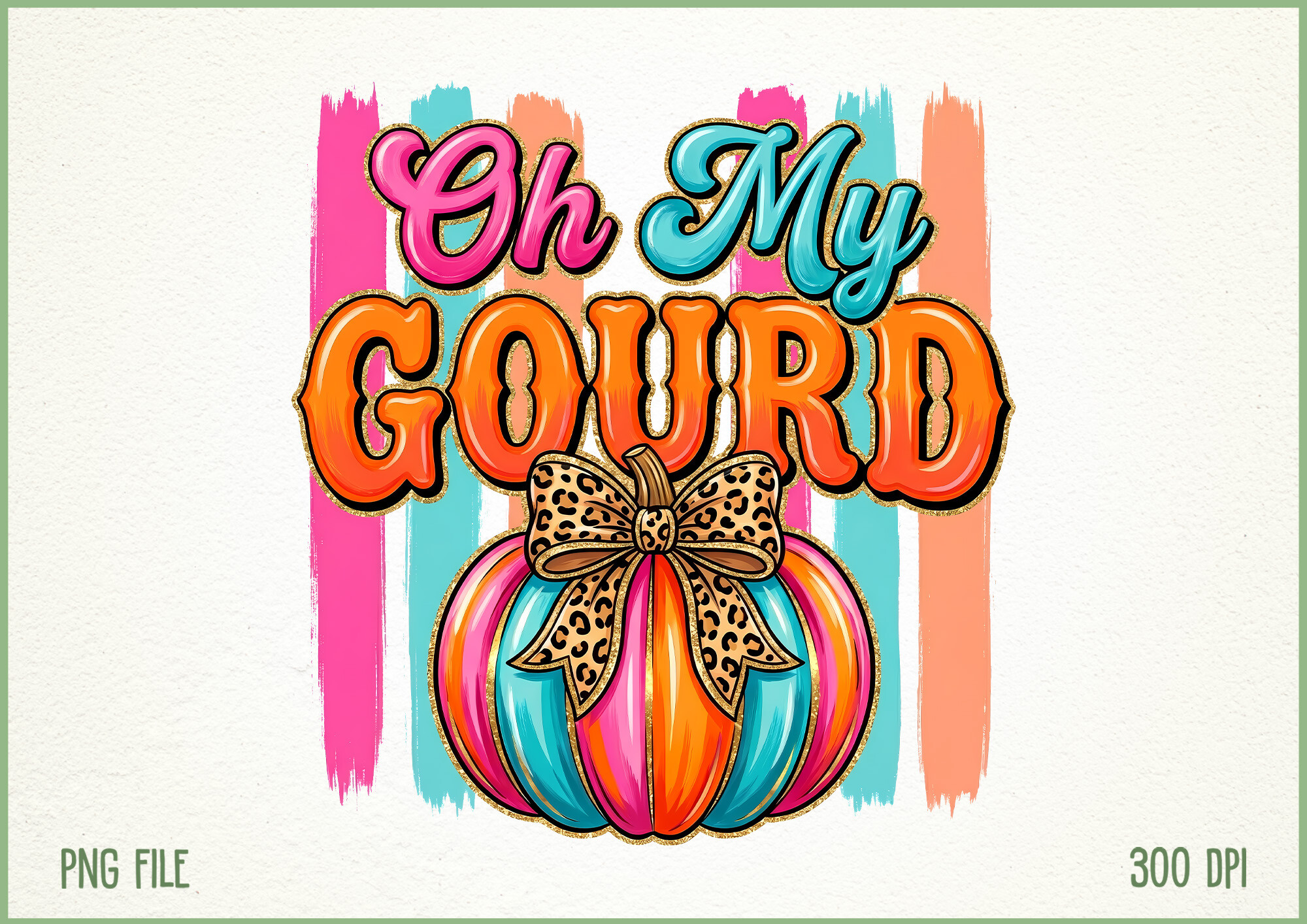 Oh My Gourd Coquette Pumpkin PNG Graphic by SoftInk Studio · Creative ...