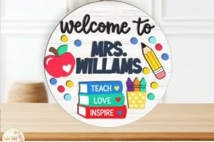 Personalized Teacher Door Hanger SVG · Creative Fabrica
