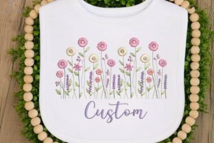 Personalized Wildflower Embroidery File · Creative Fabrica