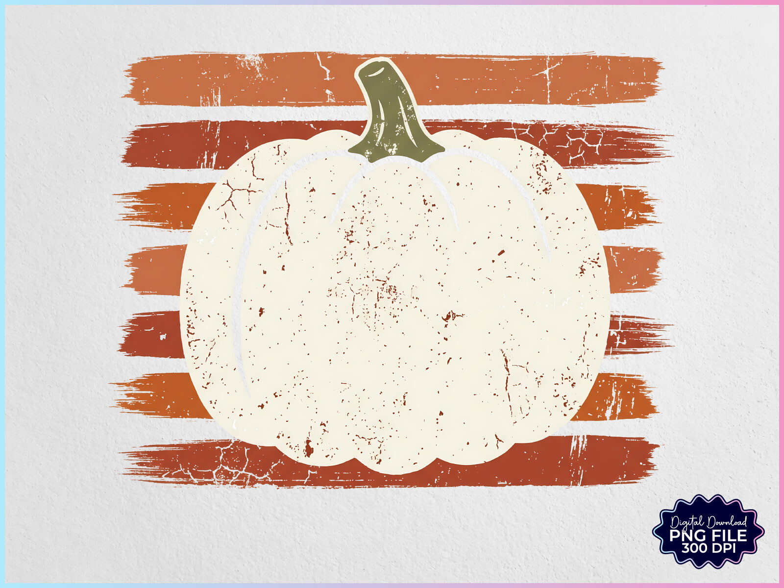 Preppy Textured Autumn Fall Pumpkin PNG Graphic by Creative Community ...