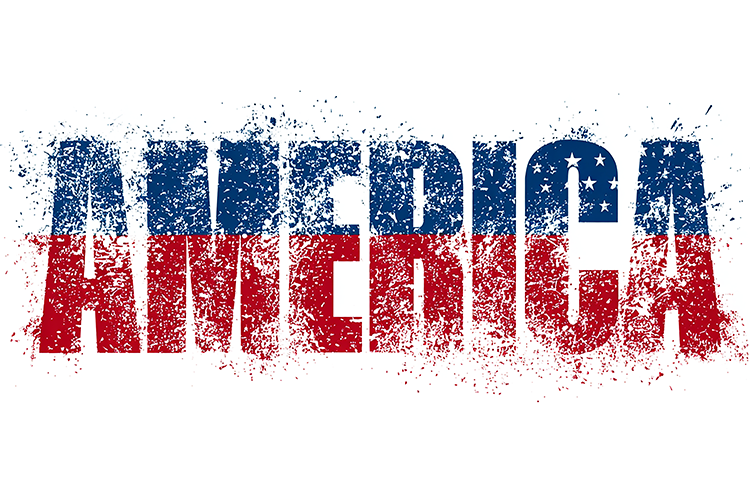 Retro America Patriotic Typography Graphic by TheDesignerDesigne ...
