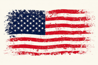 Retro America Patriotic Typography Graphic by TheDesignerDesigne ...