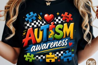 Retro Puzzle Autism Awareness PNG Graphic by BEE CREATION · Creative ...