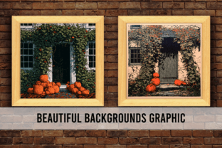 Rustic Autumn Cottage Scenery Design Art Graphic by Canvas Elegance ...