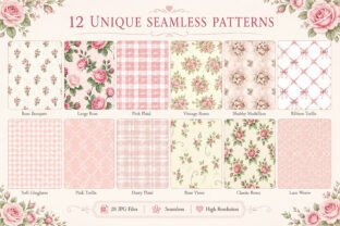 Shabby Chic Coquette Pink Digital Graphic by T.D. House · Creative Fabrica