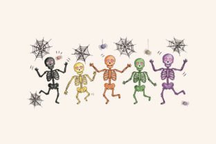 Skeleton Doodle PNG, Spooky Sublimation Graphic by Dreamy Art ...