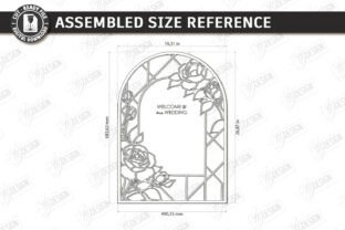 Stained Glass Wedding Welcome Sign Laser · Creative Fabrica