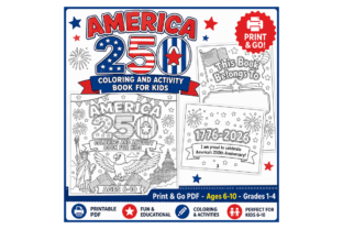 U.S. 250th Activity Book for Kids Graphic by Emaga Digital Studio ...
